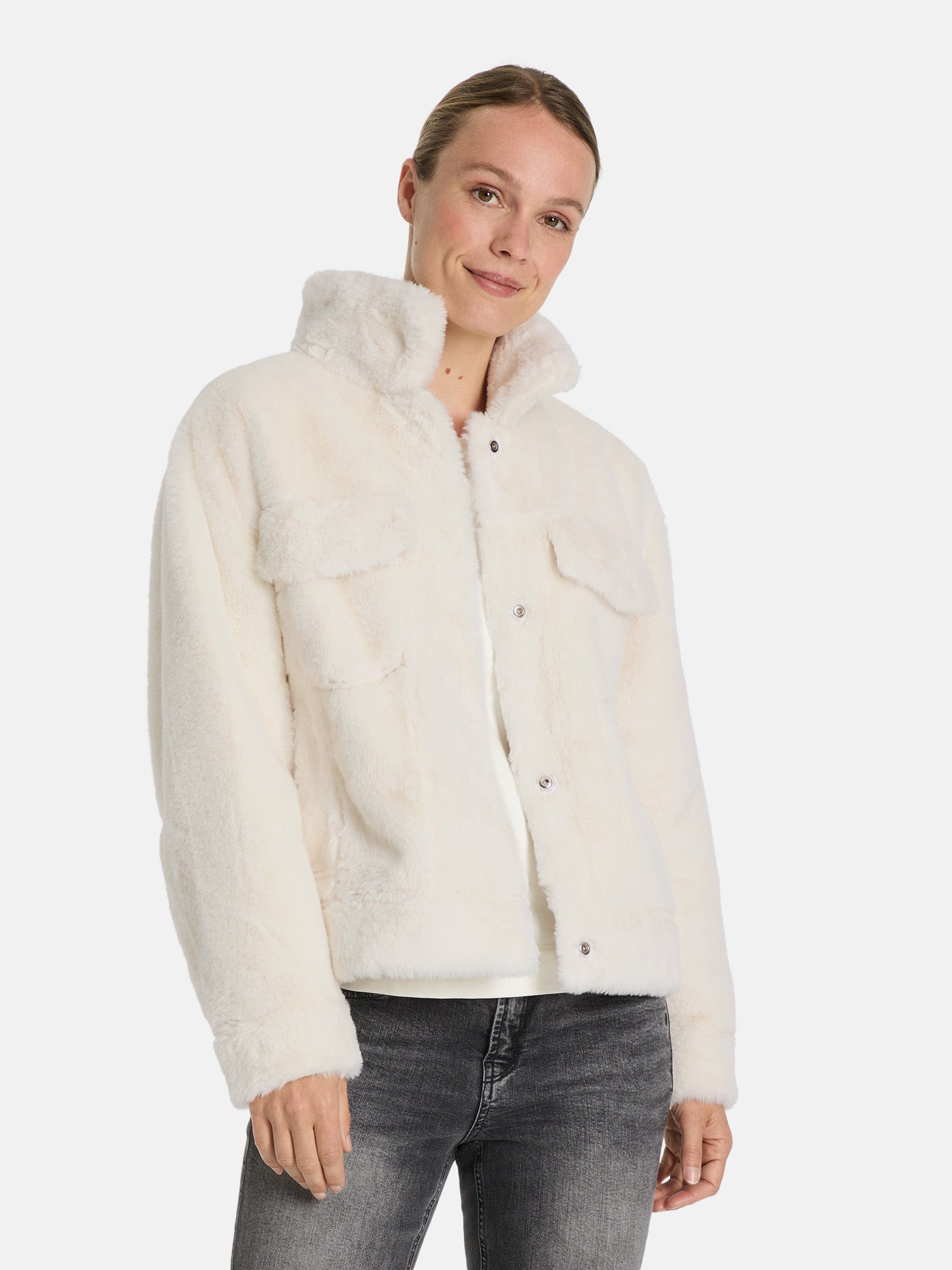 Felljacke "MaliL" mit Fake Fur